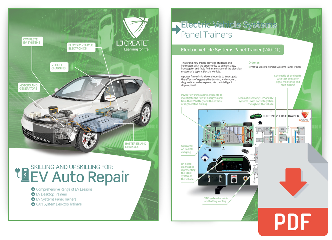 Download a copy of our EV Auto Repair Brochure | LJ Create