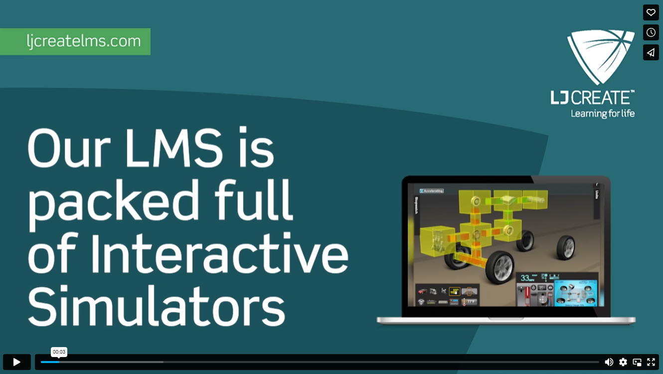 Our LMS is packed full of Interactive Simulators | LJ Create